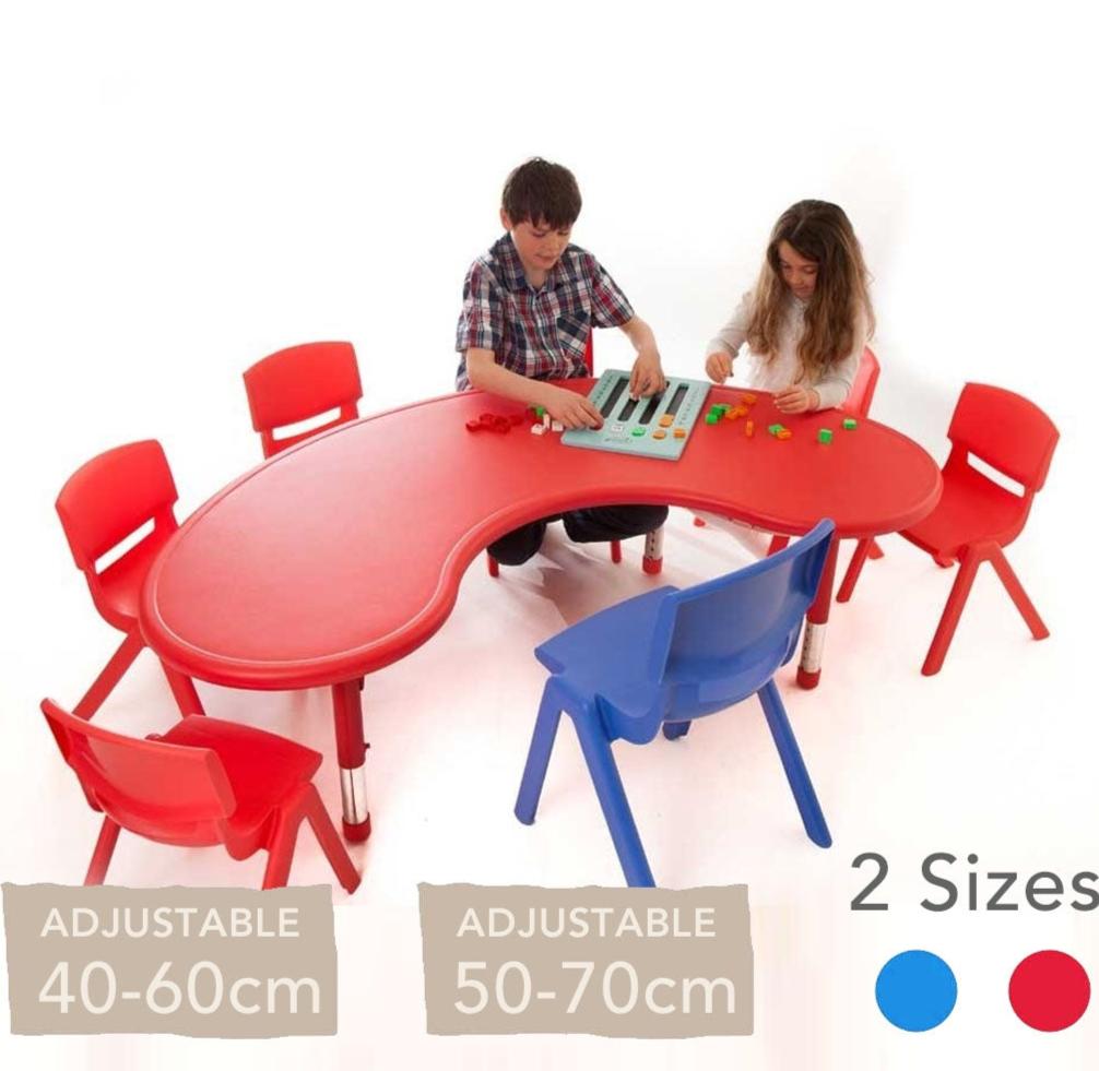 Adjustable Horseshoe Poly Table All Colours & Heights – EASE