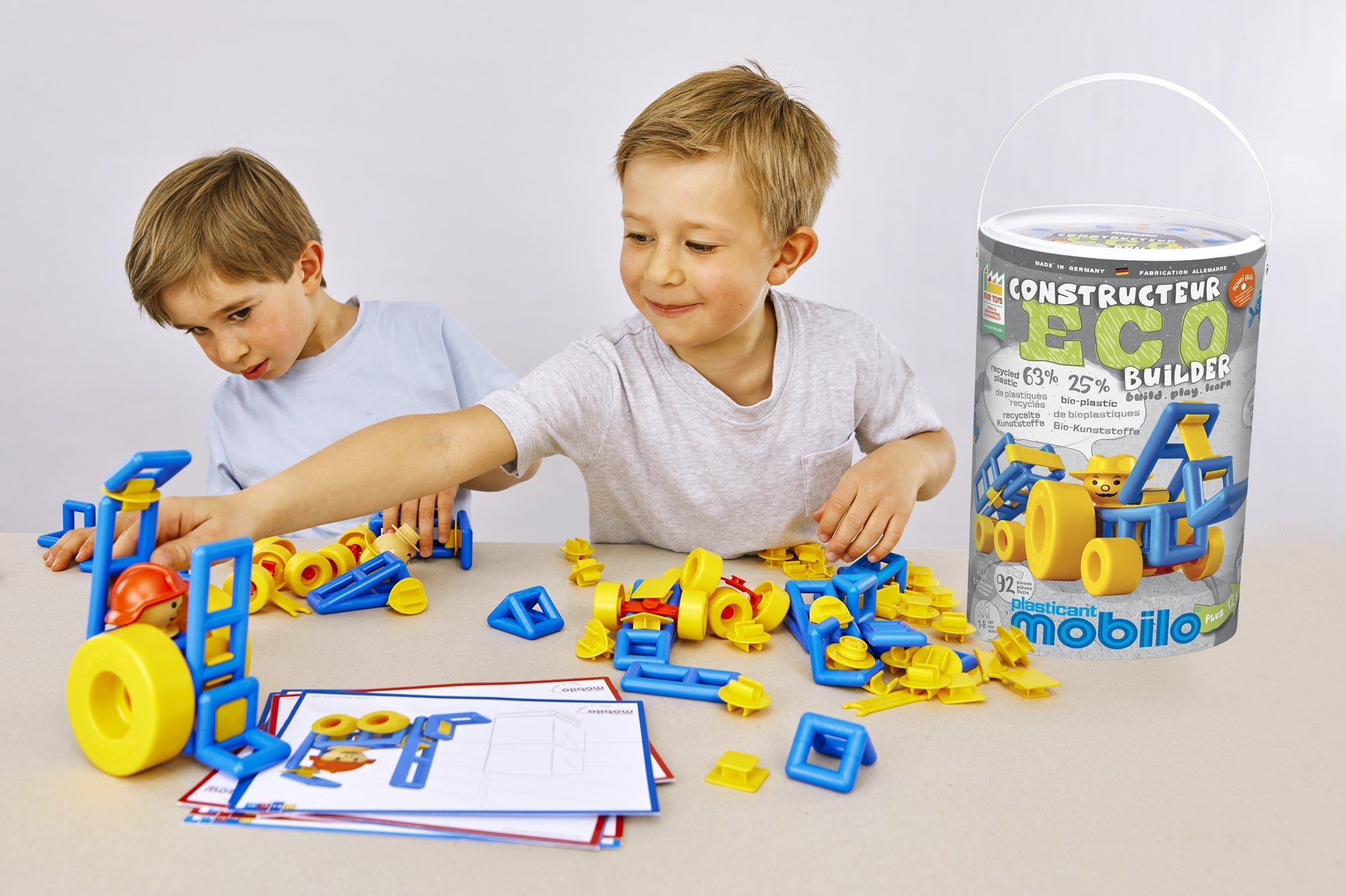 Mobilo Class Pack (360 Pcs) 3 - 4 yrs| Click Together| Construction| Early Construction| Mobilo ...