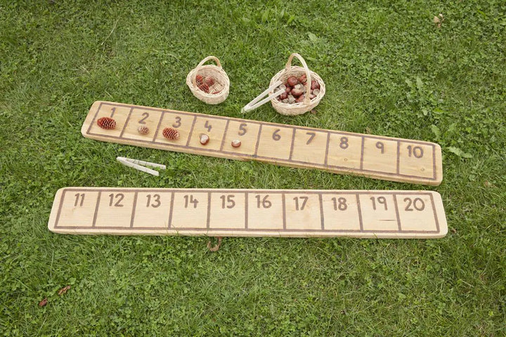 Natural Number Line Rustic Planks - Set of 2 – EASE