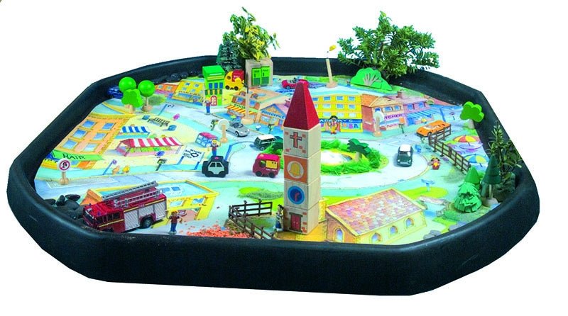 Active World Tuff Tray Town Scene Mat Active World Trays & Mats| Pretend Play| Sand & Water ...