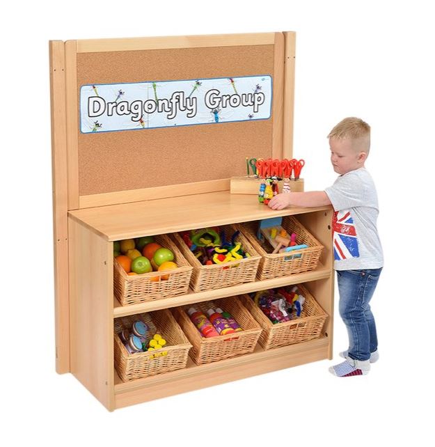Angled Tray Storage with Cork Divider – EASE