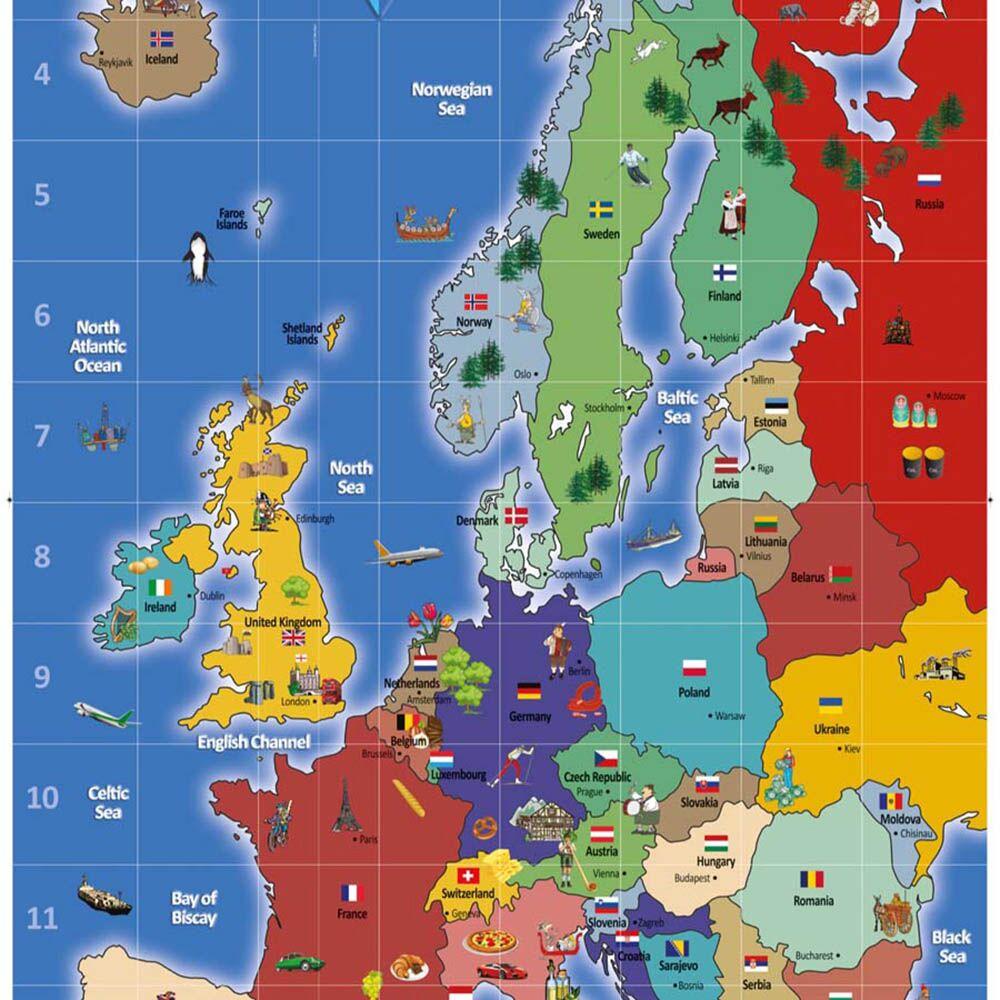 European Bee-Bot Map 145 x 80cm Accessory Mats| Bee-Bot| BEEBOT ...