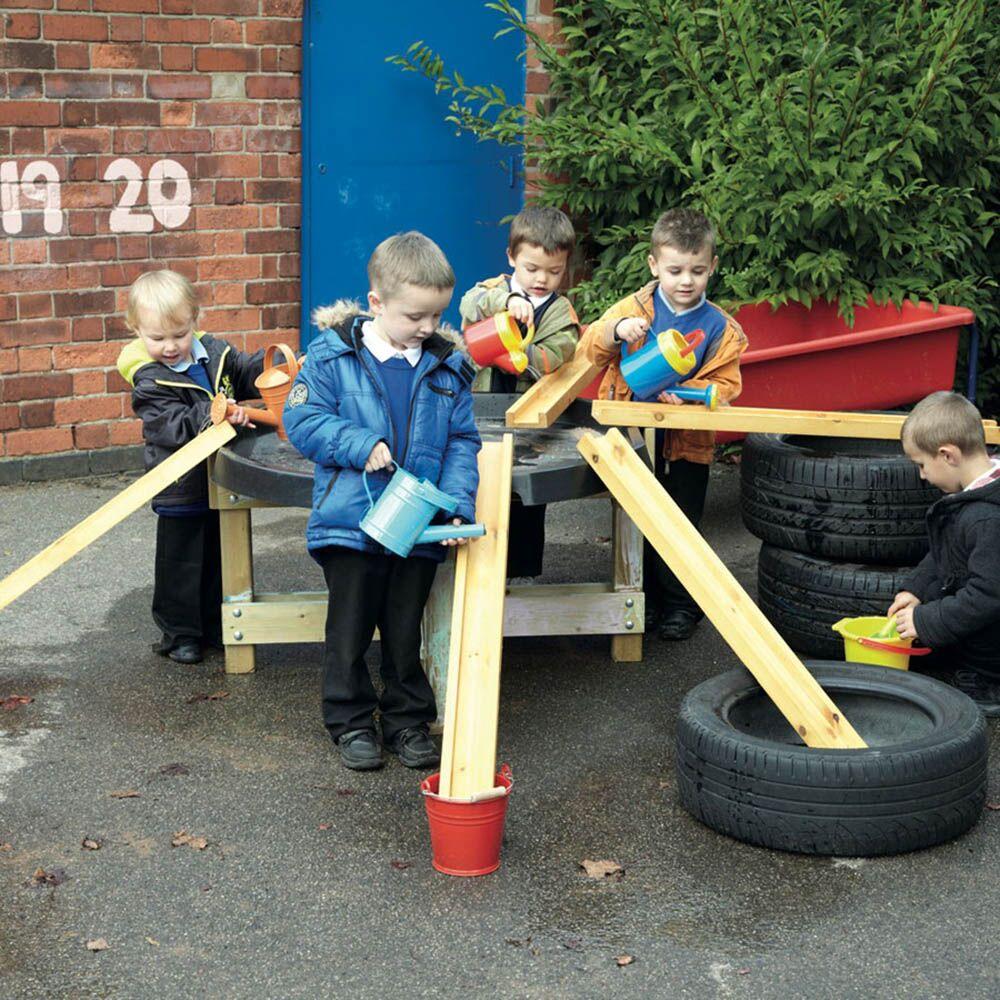 Flat Wooden Water Channelling 5pk Early Years| Joining & Guttering ...