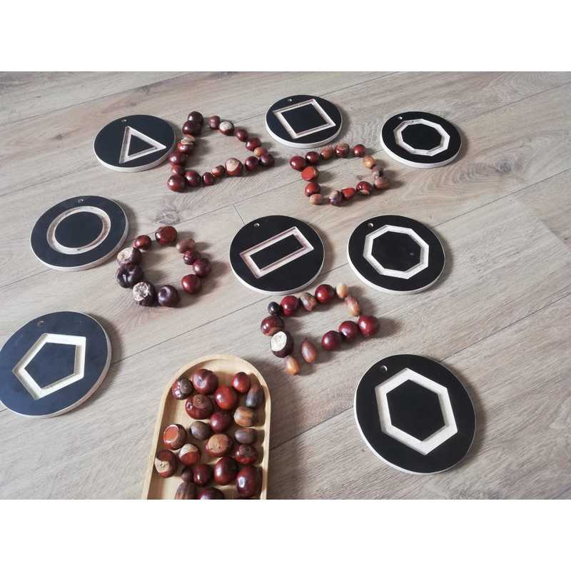 Geo Shape Outdoor Tracing Set (8Pk), EASE Outdoor Play