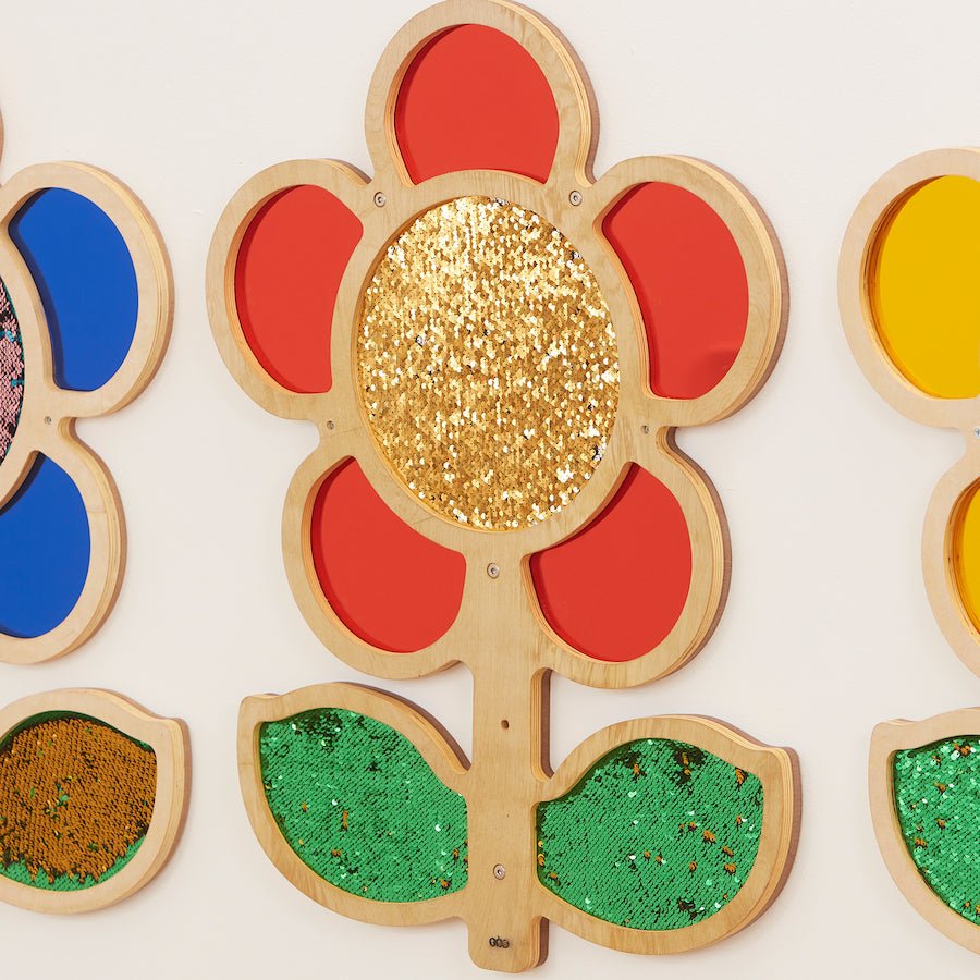 Mark Making Sequin and Mirror Daisy Frame Red – EASE