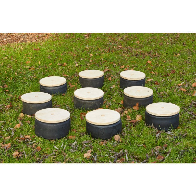 Mini Tyre Stepping Circles (10pk), EASE Outdoor Play