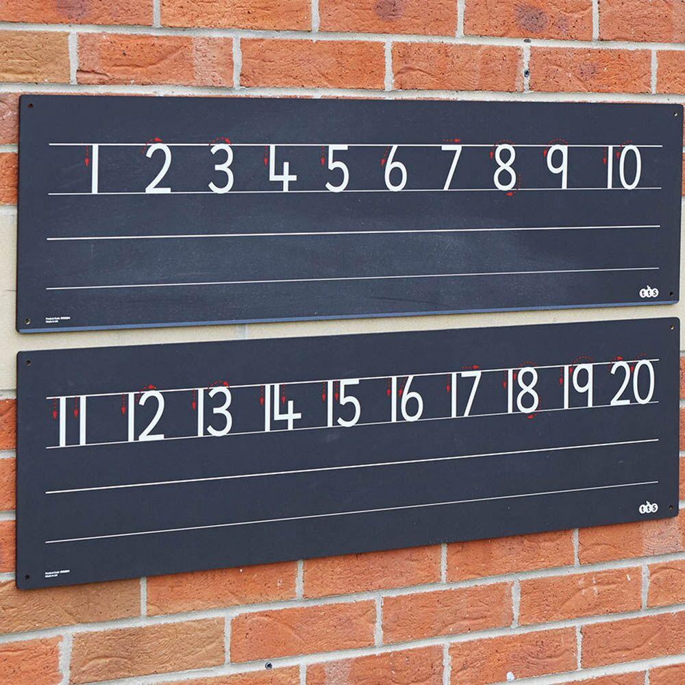 Outdoor Chalkboard Number Line 1-20 Chalkboards| Early Years| Exploring ...