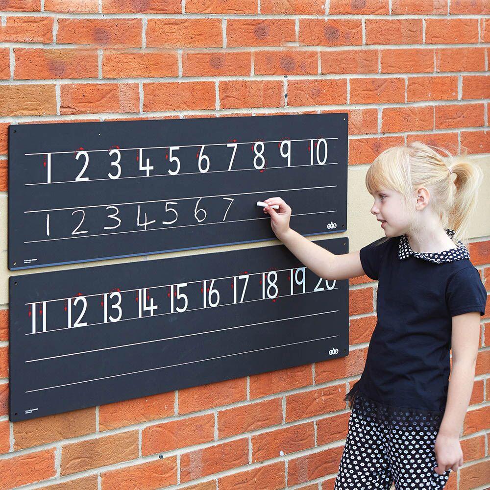 Outdoor Chalkboard Number Line 1-20 Chalkboards| Early Years| Exploring ...