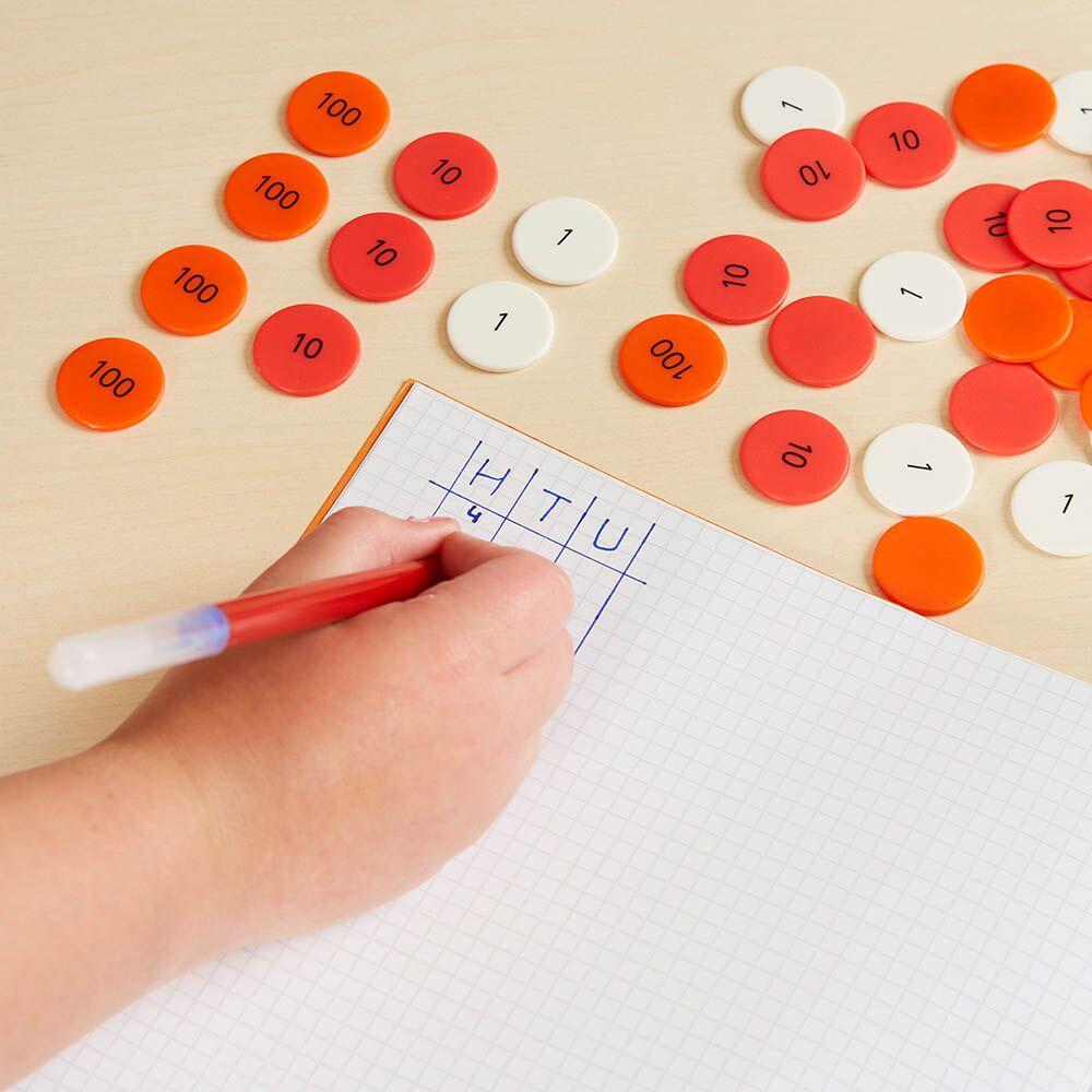 Place Value Counters Hundreds, Tens & Units 1125pk Curriculum ...