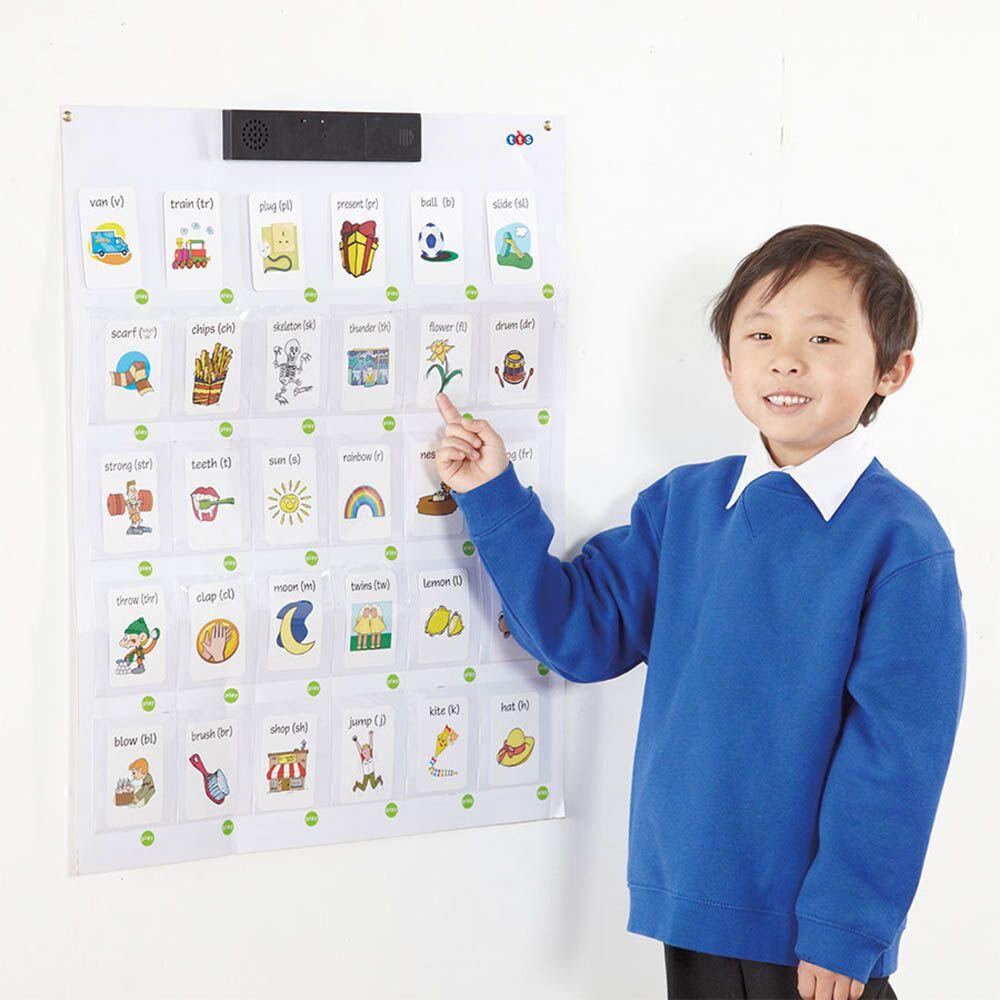 Recordable Talking Wall Chart 5pk Communication| Communication Language ...