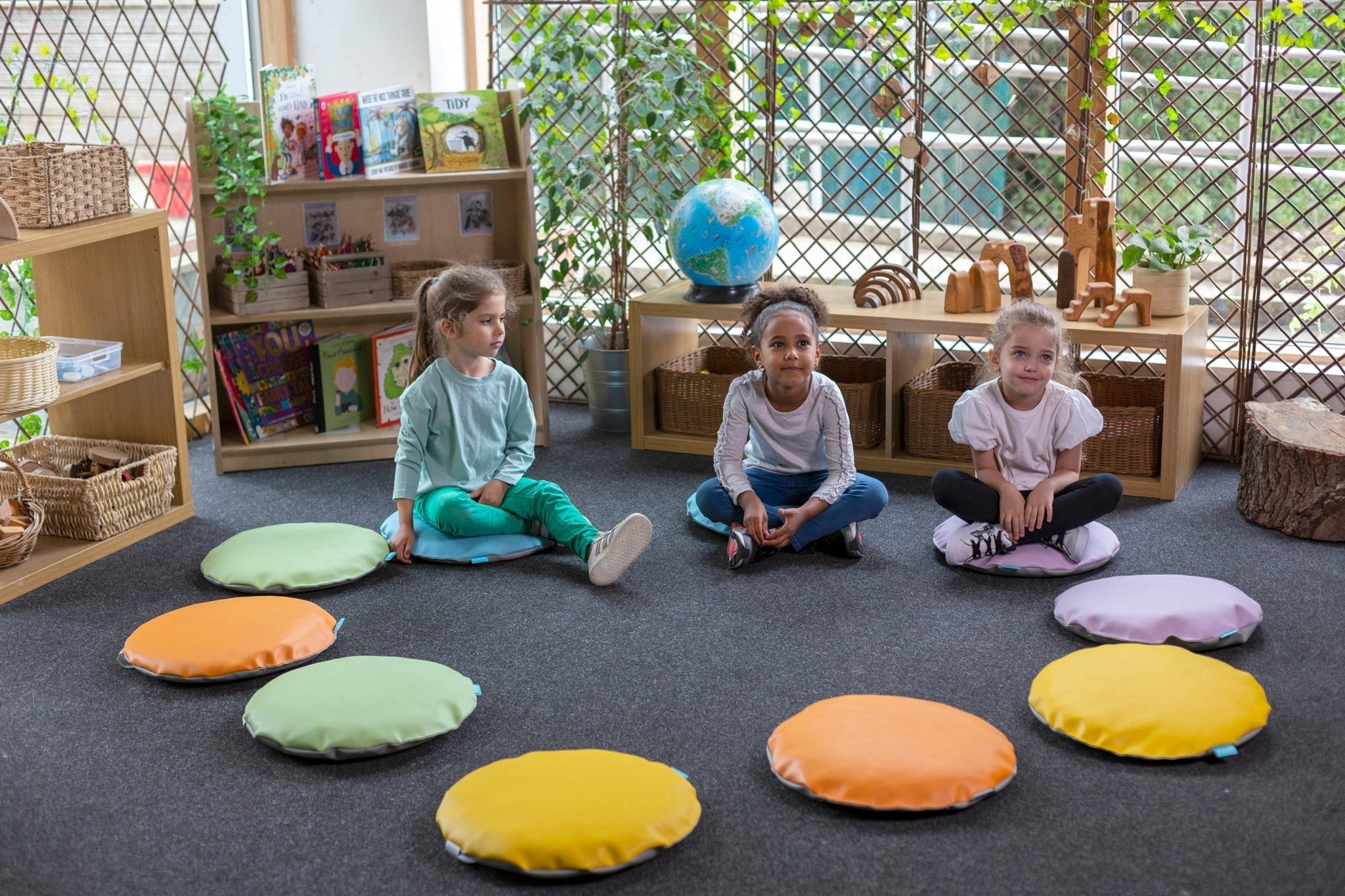 Story Cushions Round- Vibrant Colours set of 5 – EASE Education