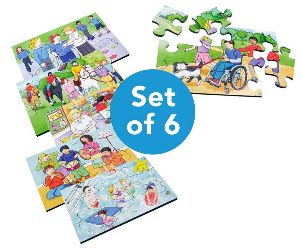 Illustrated Inclusion Jigsaw Puzzle 6pk 0 - 50| Early Years| Jigsaws ...
